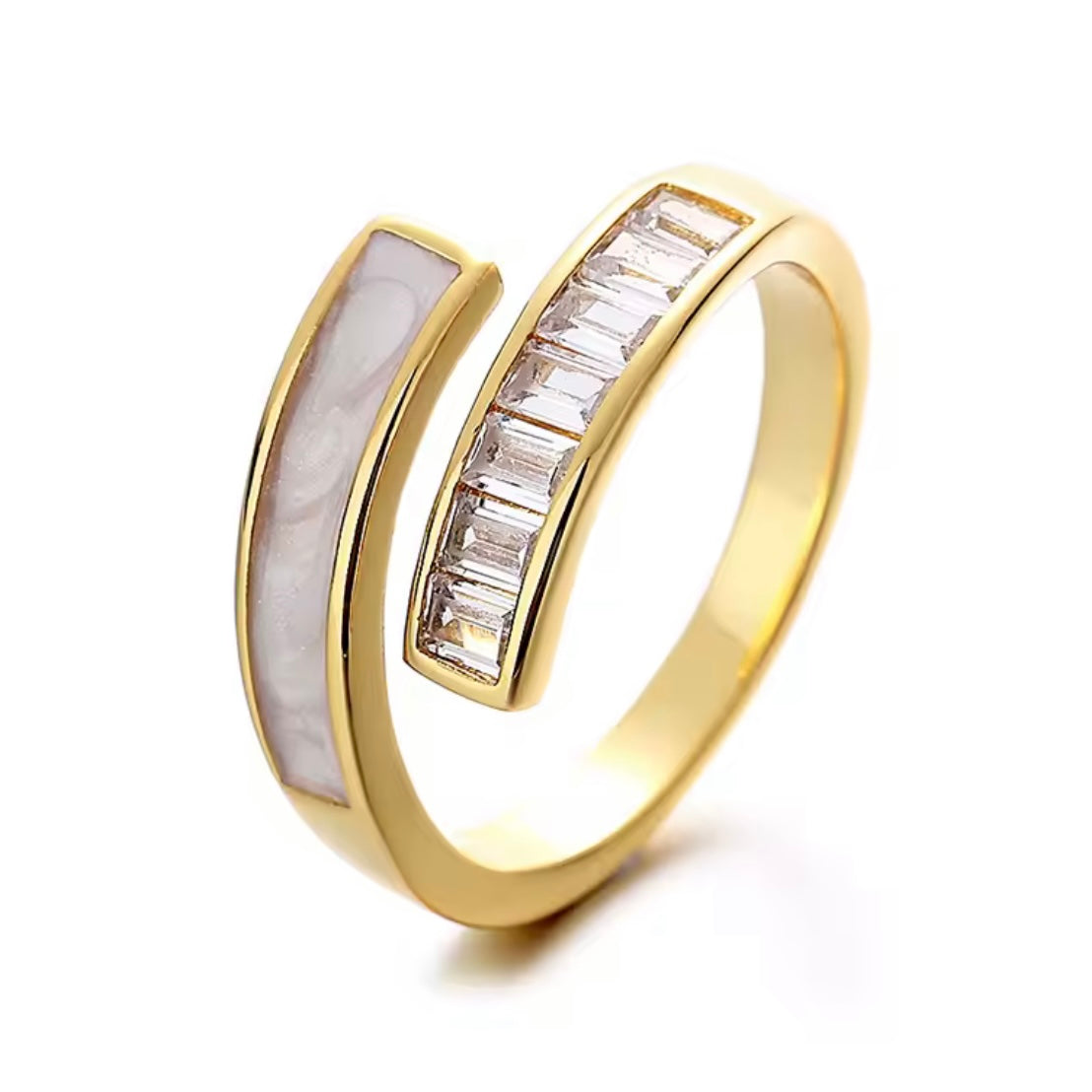 Pearl Baguette Ring – Shaakh