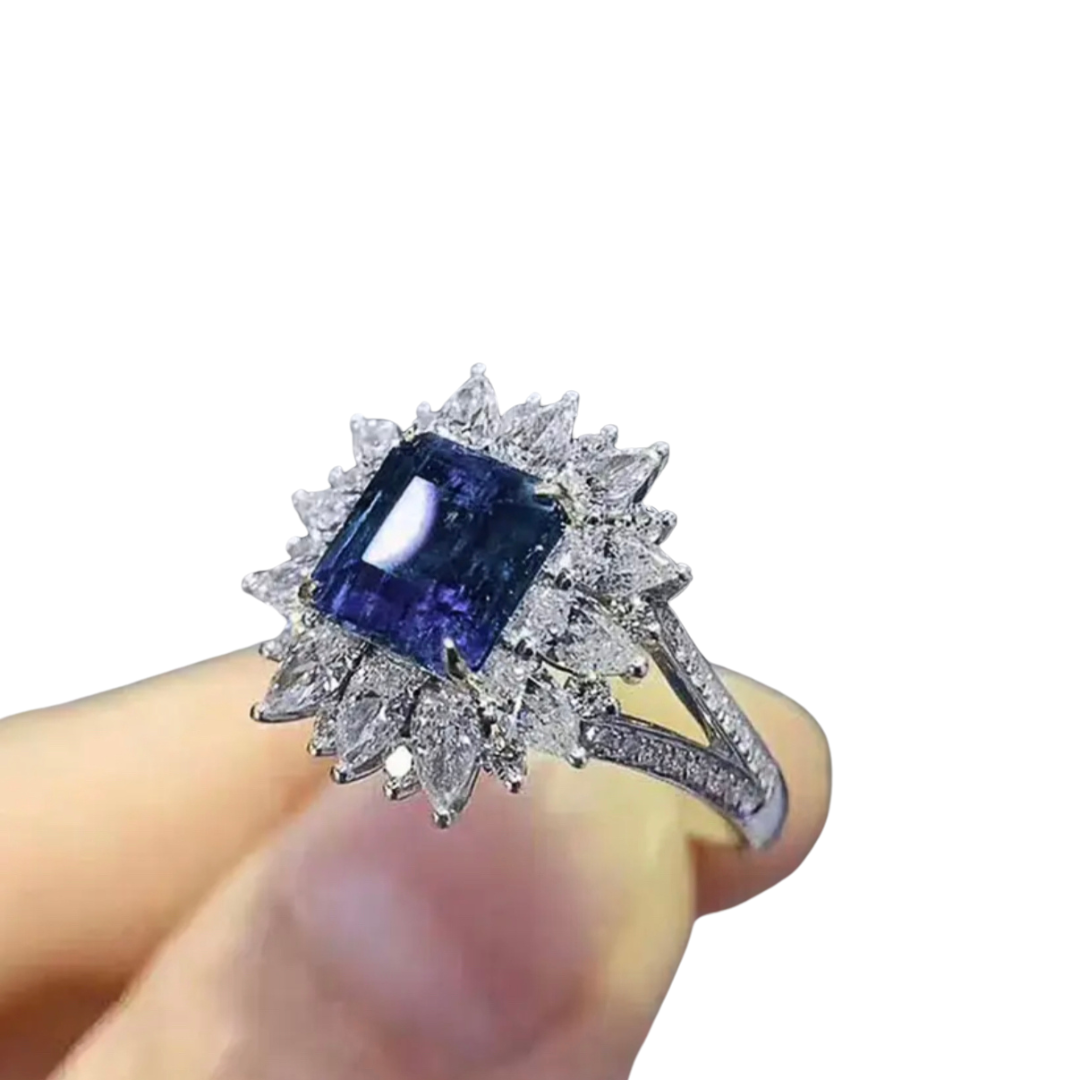 Sapphire Cushion Ring – Shaakh
