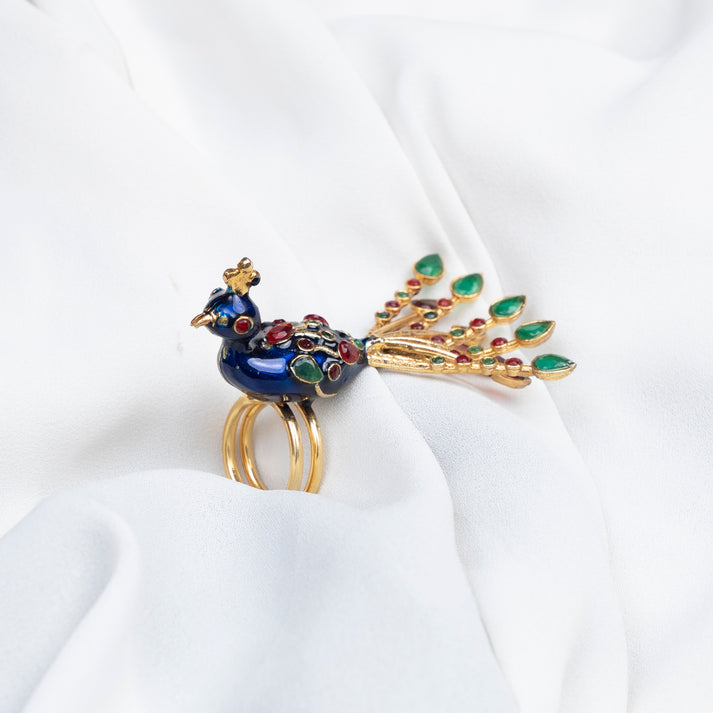 Peacock Bliss Ring – Shaakh