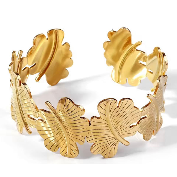 Aspen Gold Bangle – Shaakh